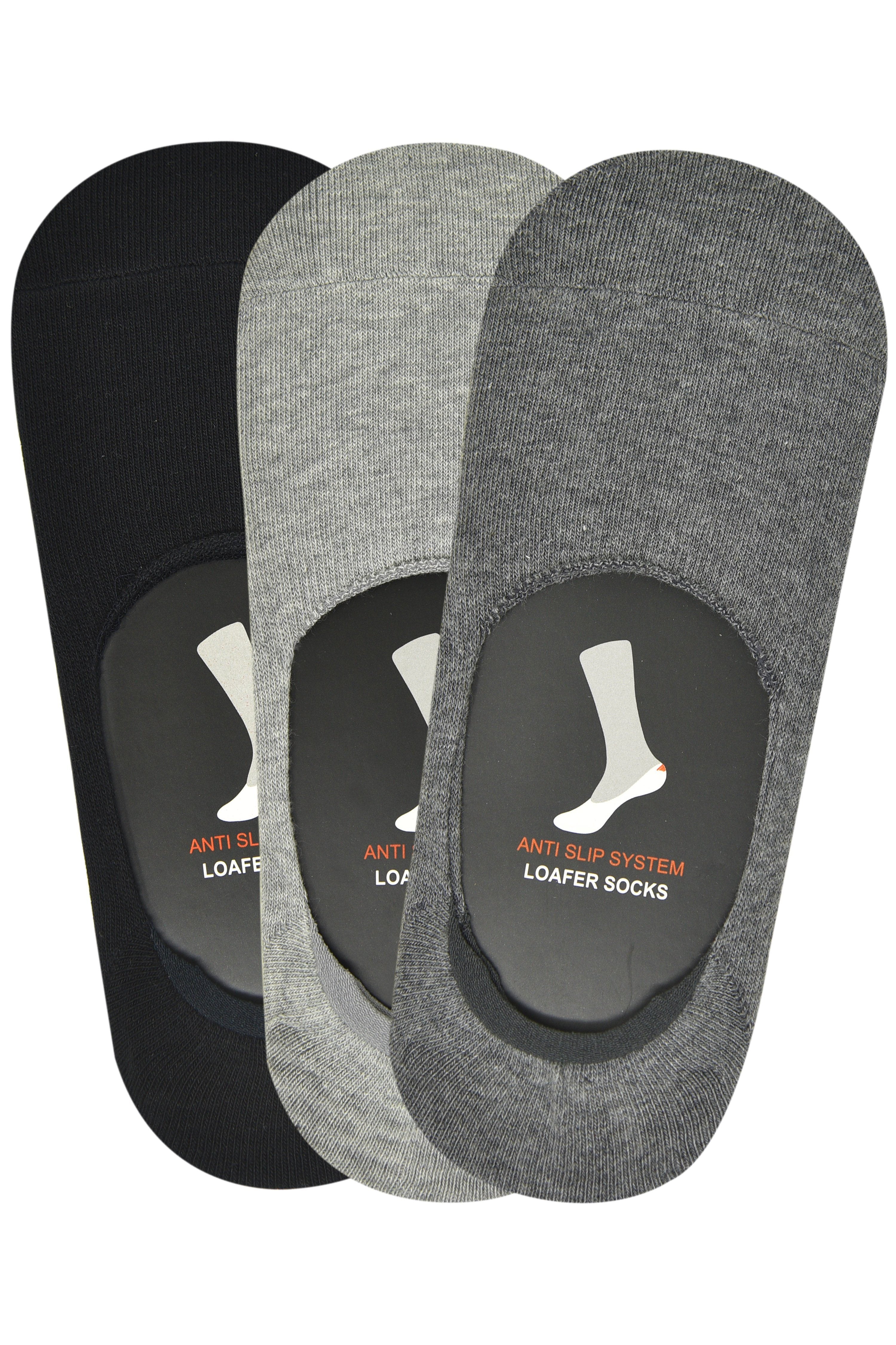 Loafer Socks for Men Pack of 3 Pairs 1U